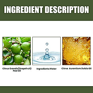 DUBUSH Grapefruit Essential Oil Hair Growth Spray,Follicle Nourishing Hair Growth Serum,Anti Hair Loss Hair Growth Oil,Hair Regrowth Spray for Thicker Hair