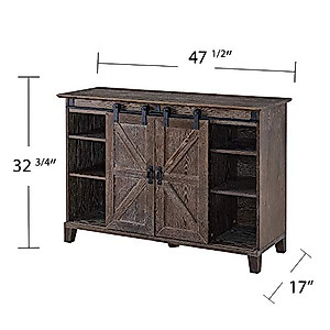 Southern Enterprises Holmes TV Stand, Brown