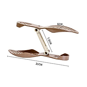 Abaodam Shoe Organizer Shelving Brackets Shoe Rack for Closet Adjustable Shelf Brackets Stackable Shoe Slots Adjustable Shoe Slots Closet Shoe Organizer Shoe Slots Rack Shoes Holder Japan