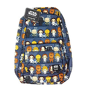 Loungefly Disney Star Wars Chibi Character Nylon Backpack