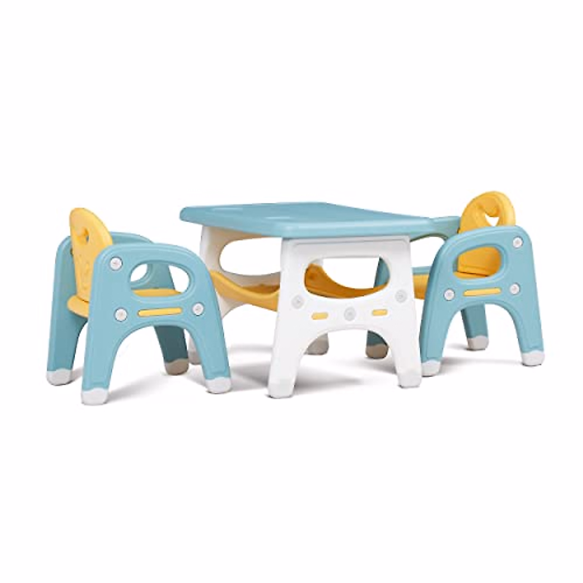FIZZEEY Kids Table and 2 Chairs Set - Toddler Table and Chair Set, Kids 3 Piece Table and Chair Set for Toddler Over 3 Years