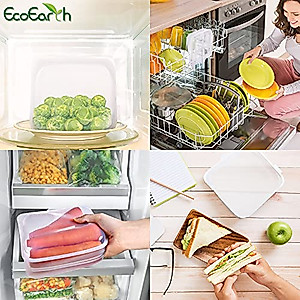 EcoEarth Reusable Food Storage Bags, 100% Food Grade Silicone Containers, Set of 5 Parsnip White (2 - Half-Gallon Size, 3 - Quart Size), Freezer-Safe, Dishwasher-Safe, Sous Vide-Safe & Microwave-Safe