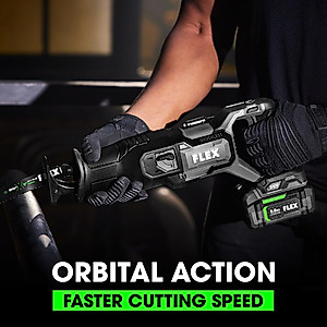 FLEX 24V Brushless Cordless Reciprocating Saw Kit with 5.0Ah Lithium Battery and 160W Fast Charger - FX2271-1C