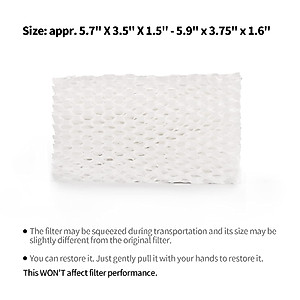 KingBra 4Pcs Humidifier Wicking Filters Replacement Filter Compatible with Relion WF813 ReliOn RCM-832