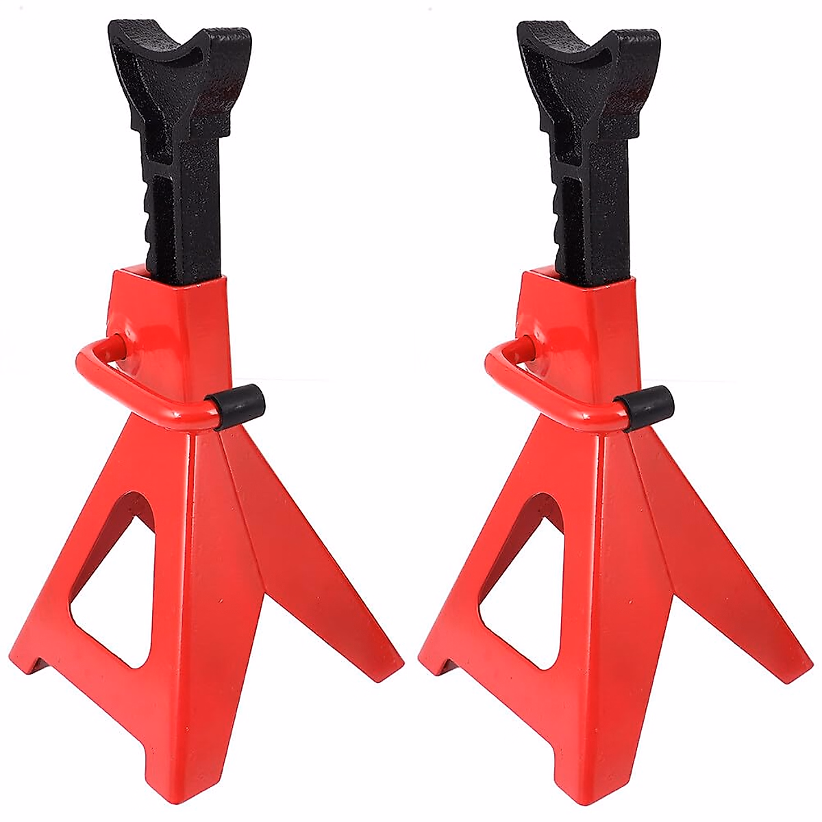 ROADFAR 3 Ton 1 Pair Jack Stands For Car Truck Auto Lift, Red