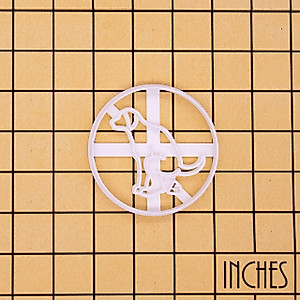 Dog Pooping Sign cookie cutter, 1 piece - Bakerlogy