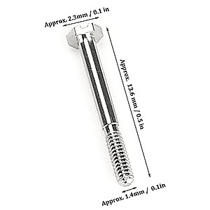 Flat Head Screw, Slot Screw Alloy for Computer Repair Shop for Amateurs