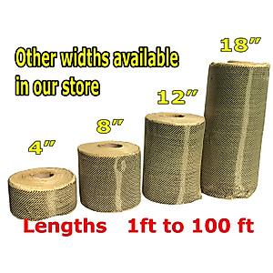 Kevlar FABRIC-2x2 Twill WEAVE-3K/200g (YLW-Blk 1 ft x 4 in)