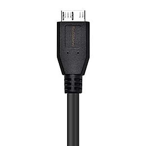 RoyDSMumey 3FT USB 3.0 Cable/Cord for Seagate Goflex, Expansion Desktop External Hard Drive Super Speed 5Gbps A/Micro B Device,Black