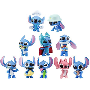 10 PCS Lilo and Stitch cake topper children's birthday party cake decoration Lilo and Stitch theme party supplies