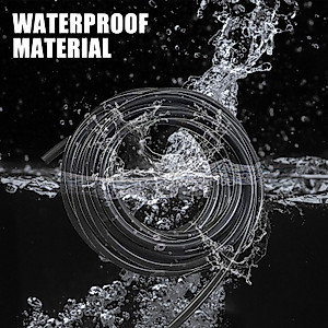 UGSHY 13Ft Car Windshield Washer Hose Kit, Universal Washer Fluid Hose with 30 Hose Connectors, Suitable for Most Car Windshield Fluid Tubing (Black)