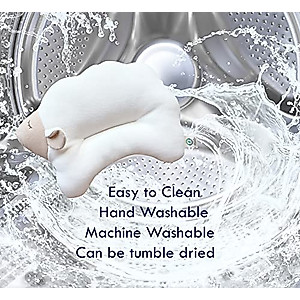 Super Soft Organic Cotton Baby Pillow, Machine Washable, Travel, Small Toddler Pillow (Cloud Lamb) 15.3 x 8.3 inches