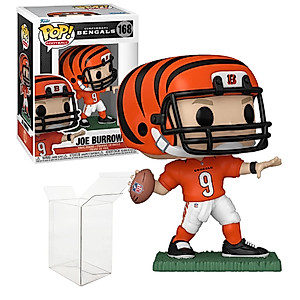 Joe Burrow (Cincinnati Bengals) Funko Pop! NFL Series 9 w/Ecotek Protective Case