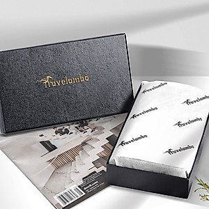 Travelambo Womens RFID Blocking Large Capacity Luxury Waxed Genuine Leather Clutch Wallet Multi Card Organizer (01 ReNapa Black)