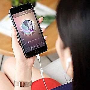 2 Pack Apple MFi Certified Lightning to 3.5 mm Headphone Jack Adapter iPhone Jack Aux Audio Dongle Cable Earphones Headphones Converter Compatible with iPhone 12 12 Pro11 XR XS X 8 7 iPad iPod