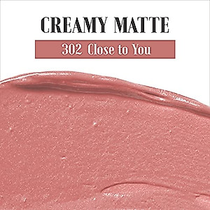 READY TO SHIINE Matte Lipstick for Women, Creamy Satin Finish, Burnt Sienna with a Rosy Orange Twist and Brownish Color, Vegan, Smooth Sheer Moisturizing, CRUSH ON YOU 302 Close to You