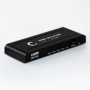 Expert Connect | 1x4 HDMI Splitter | Ultra HD 4K/2K | 1 Input - 4 outputs | Full HD/3D | 1080P | HDMI 1.4 | HDTV | PS4 / PS3 | XboxOne / 360 | DVD | Blu-ray | DTS Digital
