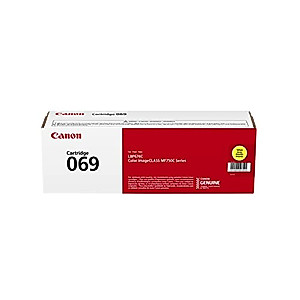 Canon 069 Yellow Toner Cartridge, Compatible to MF753Cdw, MF751Cdw and LBP674Cdw Printers