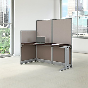Bush Business Furniture Hour Office Desk, Mocha Cherry