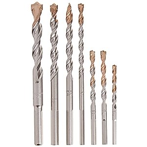 DEWALT Masonry Drill Bit Set, Percussion, Concrete & Block, 7-Piece (DW5207)