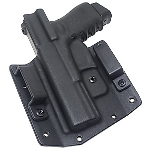 CKX-3 Black Chicago Screws 1/4” set, for DIY Kydex / Leather Knife sheath and Gun Holsters, Phillips Truss Heads + Slotted posts + Rubber Spacers / Washers + Extra: Philips Truss Head screw .500” (20)