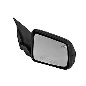 Dependable Direct Right Passenger Side Unpainted Power Operated, Non-Folding, Heated Mirror - Compatible with Ford Focus 2008-2011 - FO1321317