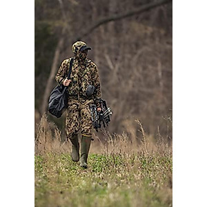 Muddy Outdoors Prevue 4-Person Heavy-Duty Camo Hunting Ground Blind, Mossy Oak Elements Terra (PVB4)