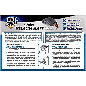 Hot Shot 95789 Mini Ultra Liquid Roach Bait, 3 Packs of 6 Count