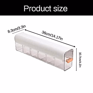 Goderat 3 in 1 Underwear Storage Box,Punch-Free Multifunctional Box,Wall Hanging Organizers with 6 compartments, Socks Seasoning Box (White)