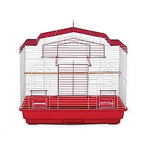 Prevue Pet Products SP50041 Barn Style Bird Cage, Red/White