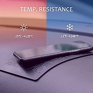 JIMISHA Anti Slip Pad Sticky Gripping Pad Sticky Gel Pad Multifunctional Fixate Gel Pads Non-Slip Mounting Pad Cell Pad, 6.3 x 5.1 inch (2 Pack)