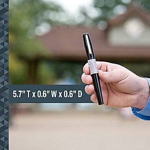 SABRE Pepper Spray Pen, 15 Bursts, 8-Foot (2-Meters) Range, UV Marking Dye, Cone Spray Pattern, Clips to Pockets For Instant Access