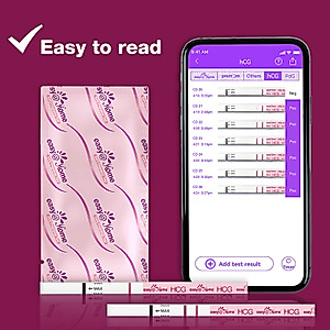 Easy@Home Pregnancy Test Strips Kit: 10 Pack HCG Test Strips - Early Detection Home Pregnancy Test