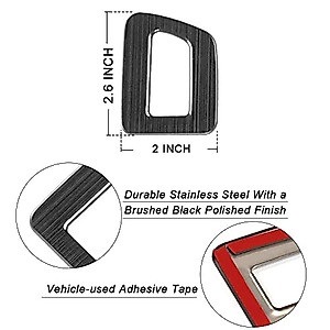 1 PC Driver Seat Trunk Door Button Cover for Volkswagen Atlas 2018 2019 2020 2021 2022 2023 Atlas Cross Sport, Interior Stainless Steel Sticker Accessories