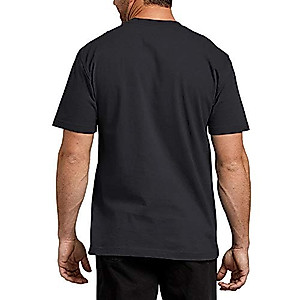 Dickies mens Short Sleeve Heavweight Crew Neck Big-tall Work Utility T Shirt, Black, 4X US
