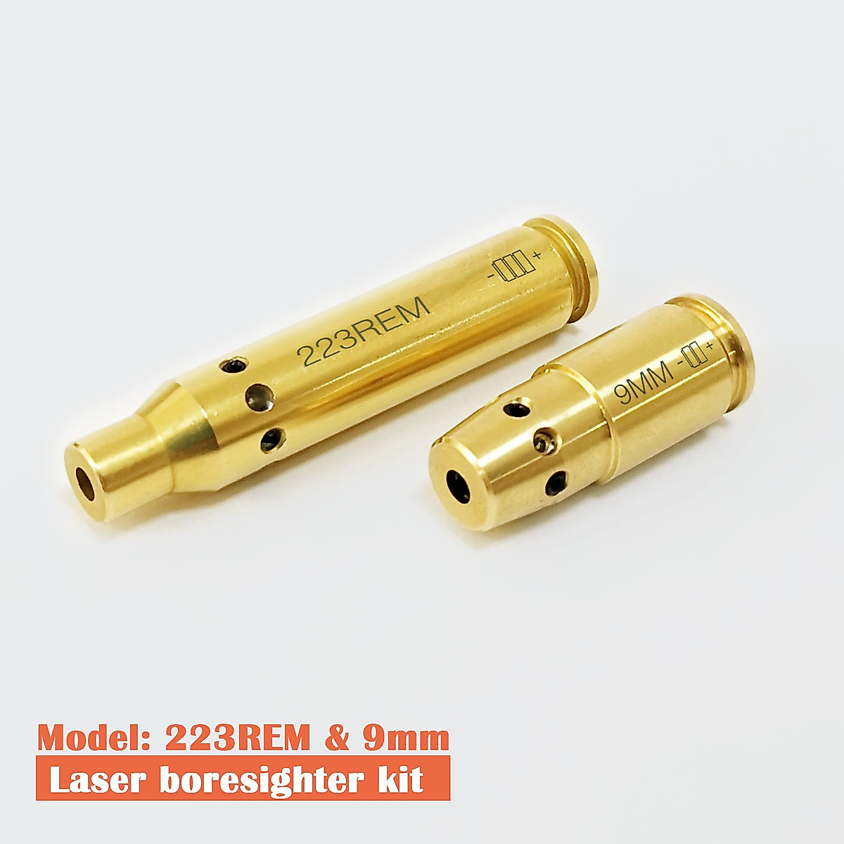 Bayattoo Bore Sight 223REM and 9mm Laser Sight Red Dot Boresighter with 9pcs Batteries (5.56MM+9MM)