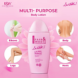 FAIR & WHITE So White, Skin Brightening Lotion - 500 ml / 17.6 Fl oz - Daily Moisturizing Body Lotion