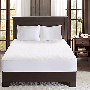 Woolrich Heated Sherpa ELEC MATT Mattress Pad with Auto Shut Off Timer and 5 Heat Level Setting Controller(s) Super Warm, King: 78x80, White