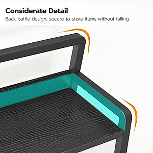 HOOBRO 5-Tier Ladder Shelf, Narrow Bookshelf, Industrial Bookcase, Skinny Bookshelf for Small Spaces, Corner Storage Shelf for Home Office, Living Room, Black BB35SJ01