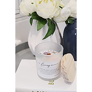 ev&co Pure Soybean Wax Scented Memorial Candle. in Loving Memory in Remembrance of Your Loved One. Sympathy