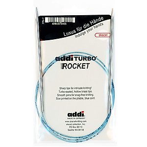 addi Turbo Sock Rockets 40-inch (100cm) Circular Knitting Needlee, US 1 (2.50 mm) 775-40-01