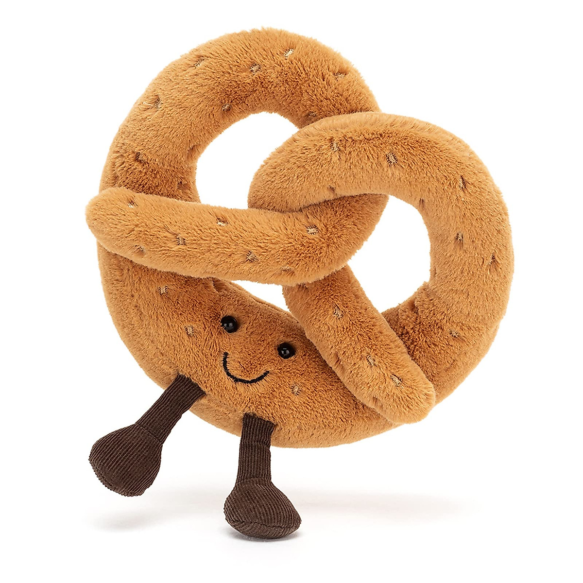Jellycat Amuseables Pretzel Stuffed Toy, 7 inches | Food Plush | Fun Gift Idea