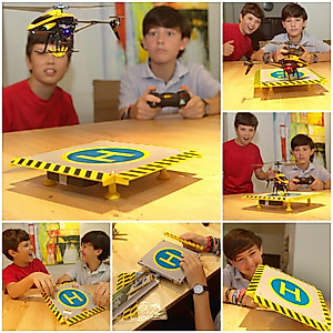 Eagle Pro Remote Control Helicopter Landing Pad - Complete Edition - Flashing LED Lights Installed - Suitable for RC Helicopters, Quadcopters, Drones, Syma Helicopters