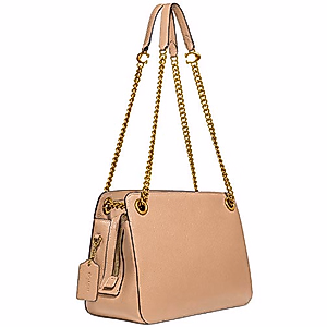 COACH NEW AUTHENTIC PEBBLE LEATHER CONVERTIBLE SATCHEL HANDBAG (Beechwood)