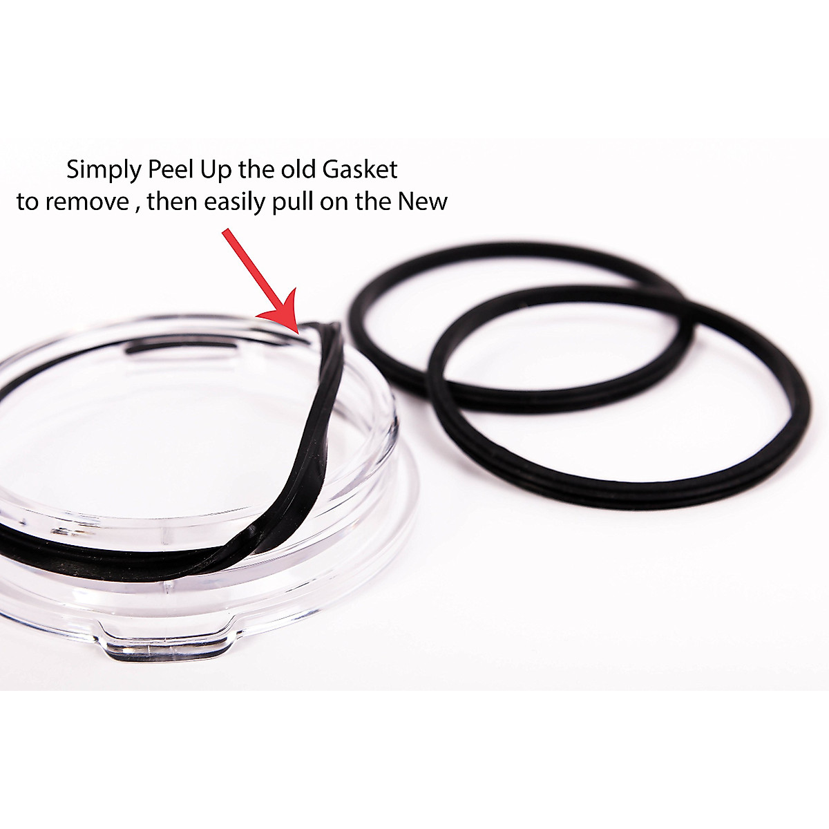 Replacement Rubber Gasket Seal Ring 30 oz Tumbler Compatible with Yeti RTIC Ozark Trail Rocky Mountain Mossy Top Lid CocoStraw Brand Vacuum Stainless Steel Cup Flex Spare