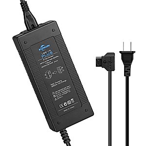 KUNLUN D-Tap Quick Charger[DC 16.8V/4A] with D Tap Cable for V-Mount/V Lock/Gold Mount Battery Charger, for Sony BP-U65 BP-U68 HDW-800P HDW-F900R PDW-680 PDW-850 DSR-650P PMW-F5