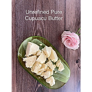 Oslove Organics Cupuacu butter -Pure and Natural 8oz Fresh, Rich and Creamy in DIY mixes | Vegan butter | Use for whipped body butters, salves, lotions & soaps.