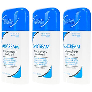Vanicream Anti-Perspirant - Deodorant Clinical Strength For Sensitive Skin, 2.25 Oz Pack of 3