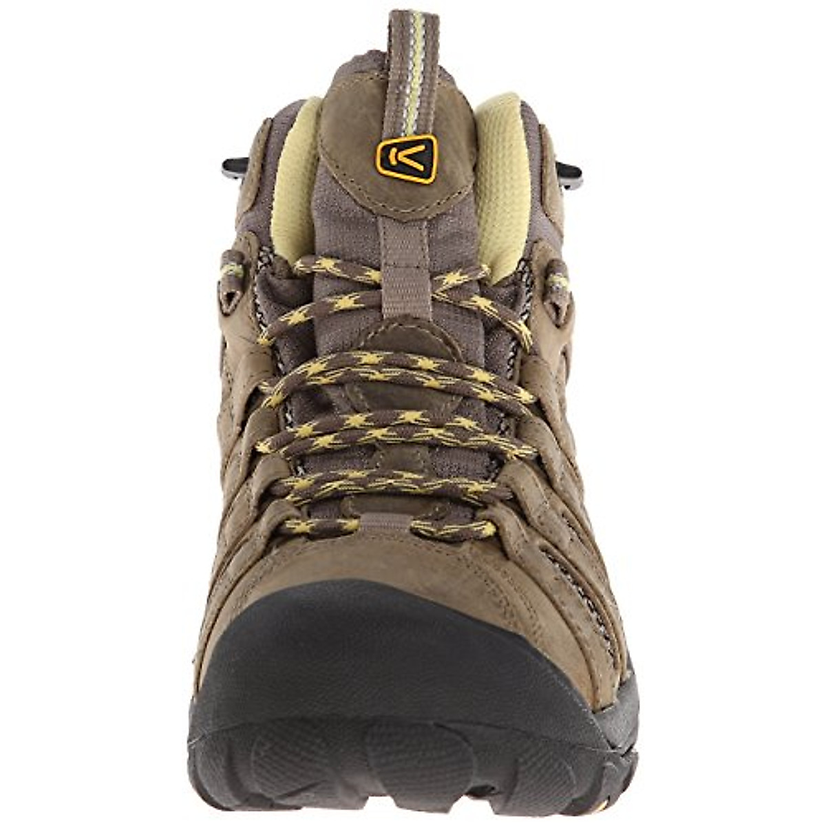KEEN Women's Voyageur Mid Height Breathable Hiking Boots, Brindle/Custard, 8