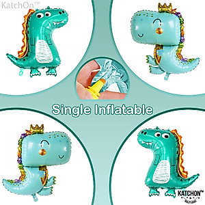 KatchOn, Large Baby Dinosaur Balloon - 35 Inch, Pack of 4 | Dinosaur Birthday Party Supplies | Dino Balloons, Baby Dinosaur Party Decorations | Girl Dinosaur Balloons, Dinosaur Baby Shower Decorations